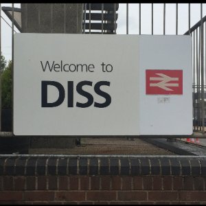 Diss Station sign | RailUK Forums